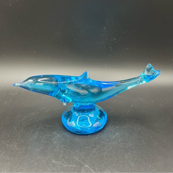 Art | Vtg Handmade Grandma Bluebirds Ron Ray Signed Dolphin Figurine ...